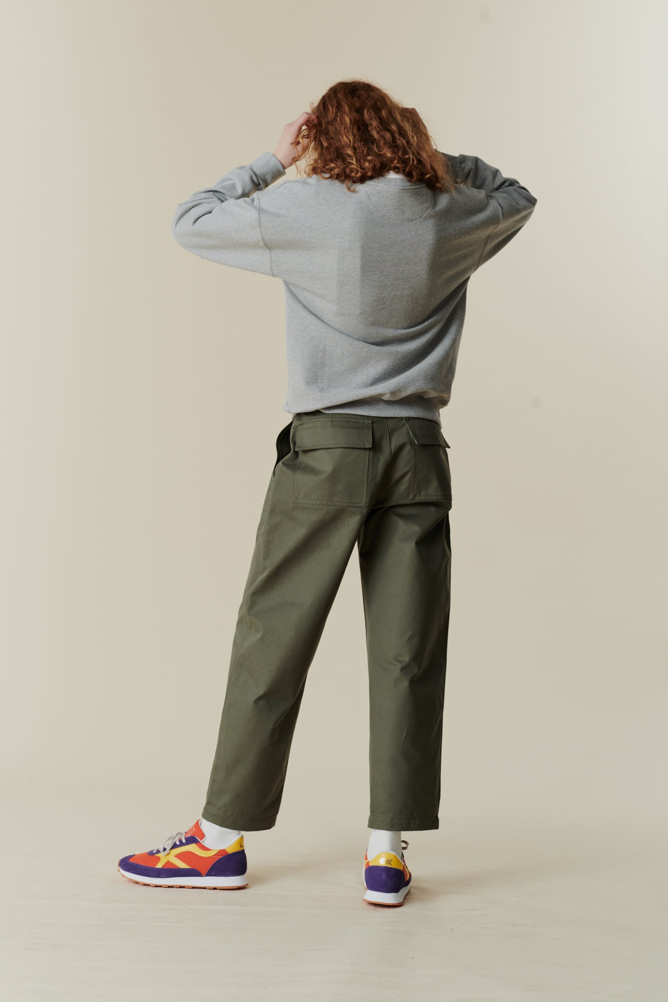 Women's Combat Heavyweight 100% Cotton Twill Trousers - Olive ...