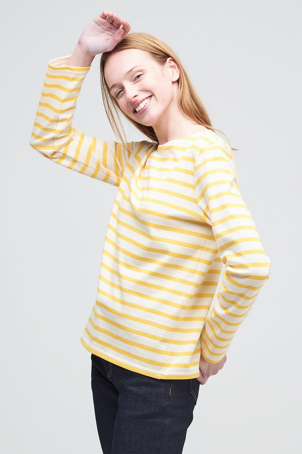 Women's Breton - Ecru/Yellow - Community Clothing