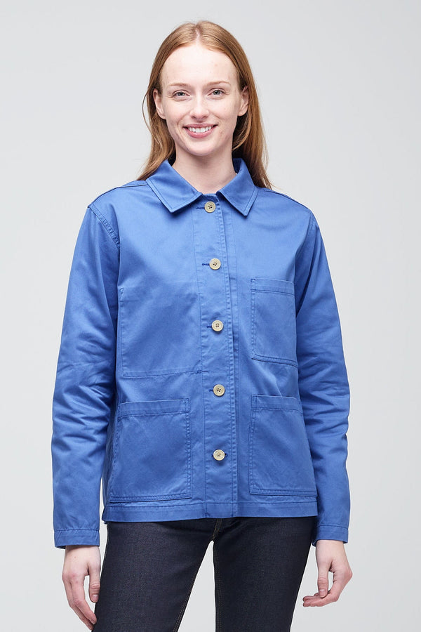 Women's Chore Jacket - Light Blue - Community Clothing