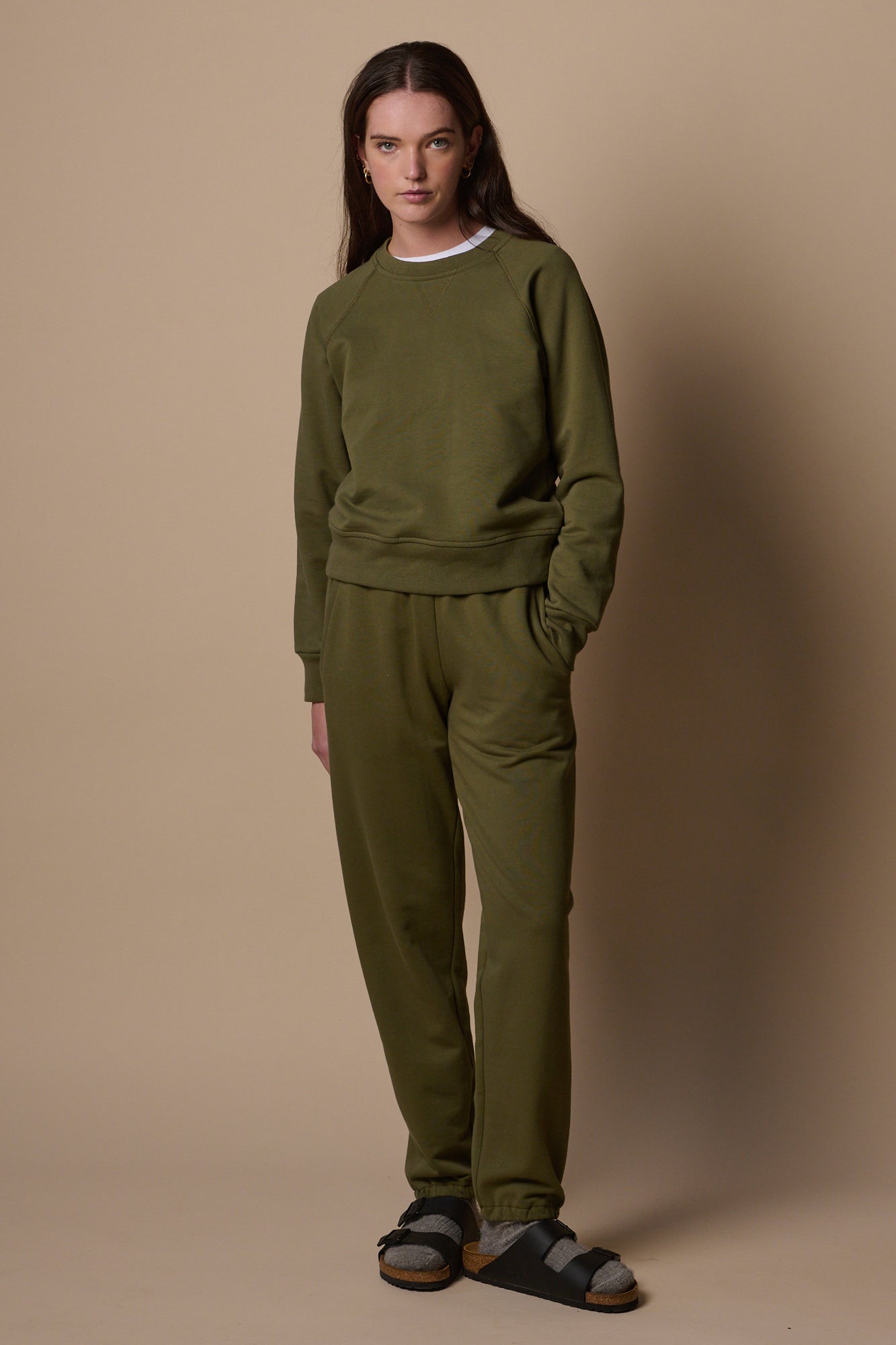 Women's Sweatpants - Olive - Community Clothing