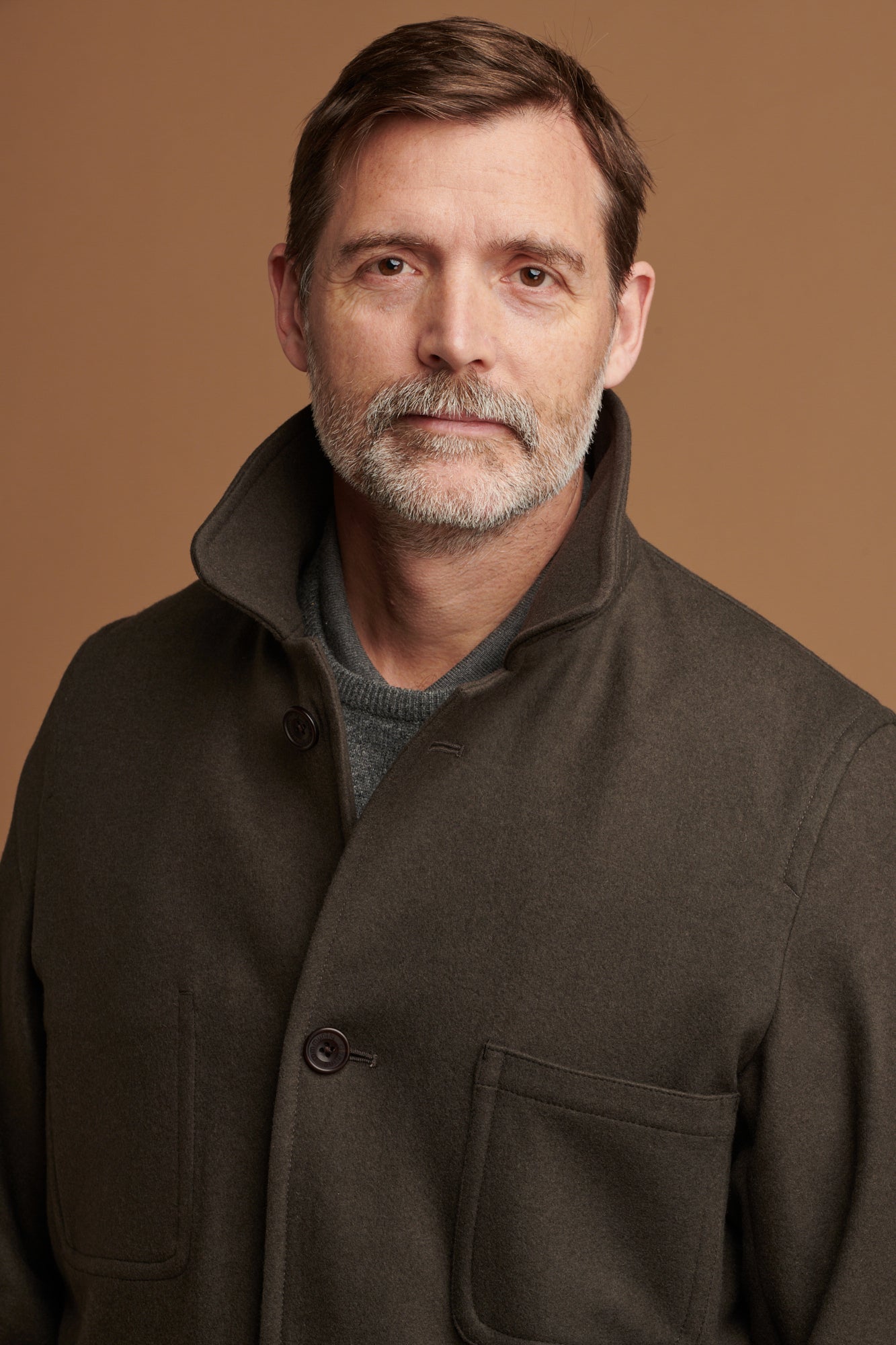 Men's Arthur Wool Chore Jacket - Drab - Community Clothing