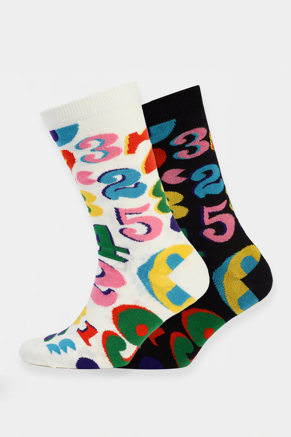 Graphic Cotton Sock 2 Pack - Numbers - Community Clothing